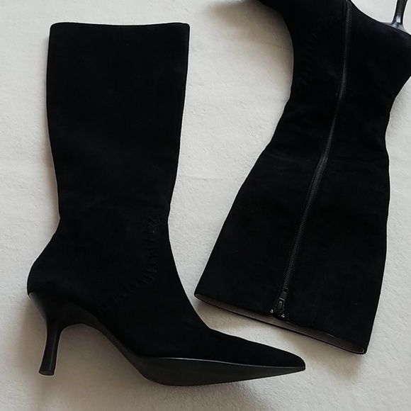bp | Shoes | Bp Krystal Black Leather Boots | Poshmark